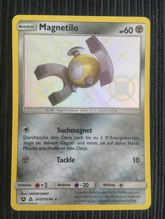 Pokemon Magnetilo Shiny Hidden Fates Deutsch mint (Neu (gemäss ...