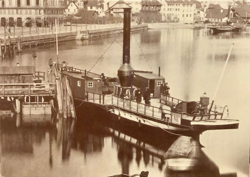 Repro Foto AK Dampfschiff RIGI von 1861 - Vierwaldstättersee (Gebraucht) in Root für CHF 2 – mit ...