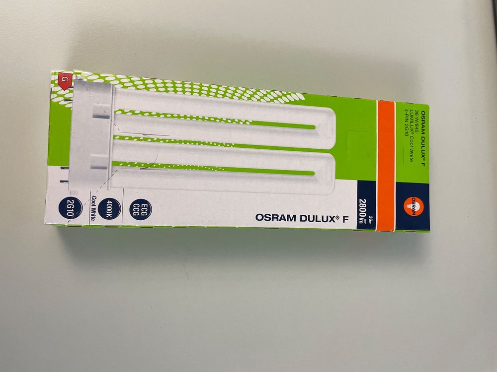 osram dulux f 36 w 840 cool white 4 pin 2 g 10 (Neu und originalverpackt) in Kloten für CHF 80 ...