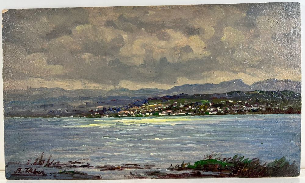 August Weber (1898-1957) Zürichsee Gemälde (Gebraucht) in Neuhausen am Rheinfall für CHF 30 ...