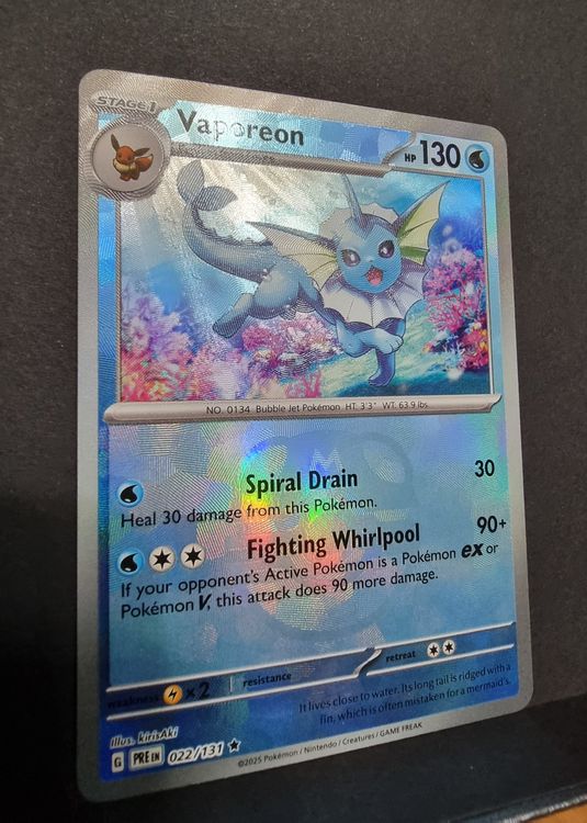 Pokémon Prismatic Evolution Vaporeon Masterball reverse 🇬🇧 | Acheter ...