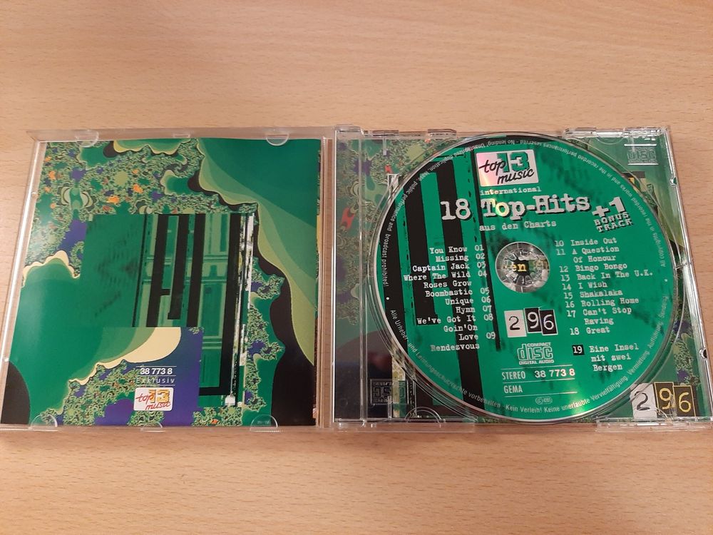 CD 18 Top Hits - International 2/96 - Diverse Interpreten (Gebraucht ...