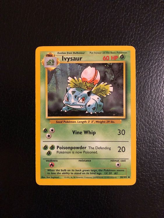 Base Set Ivysaur 30/102 Ab 1 | Kaufen auf Ricardo