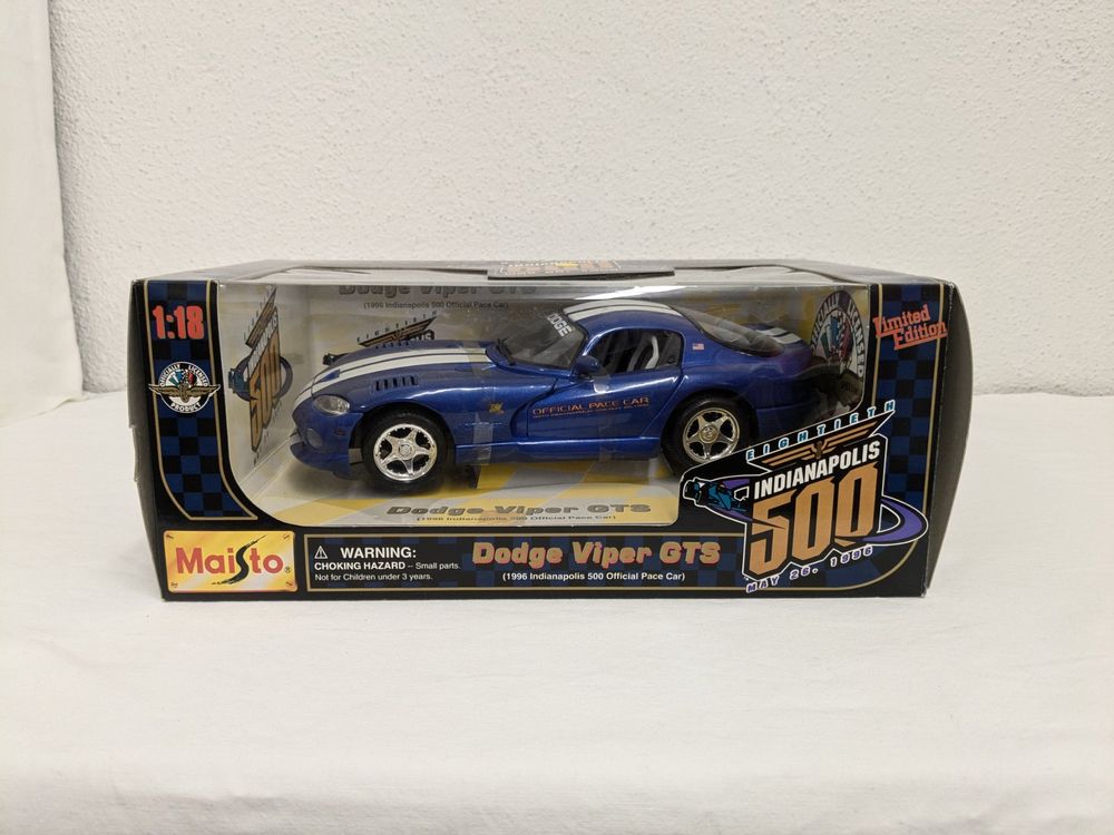 Maisto Dodge Viper GTS Indianapolis 500 Pace Car OVP (Neu (gemäss ...