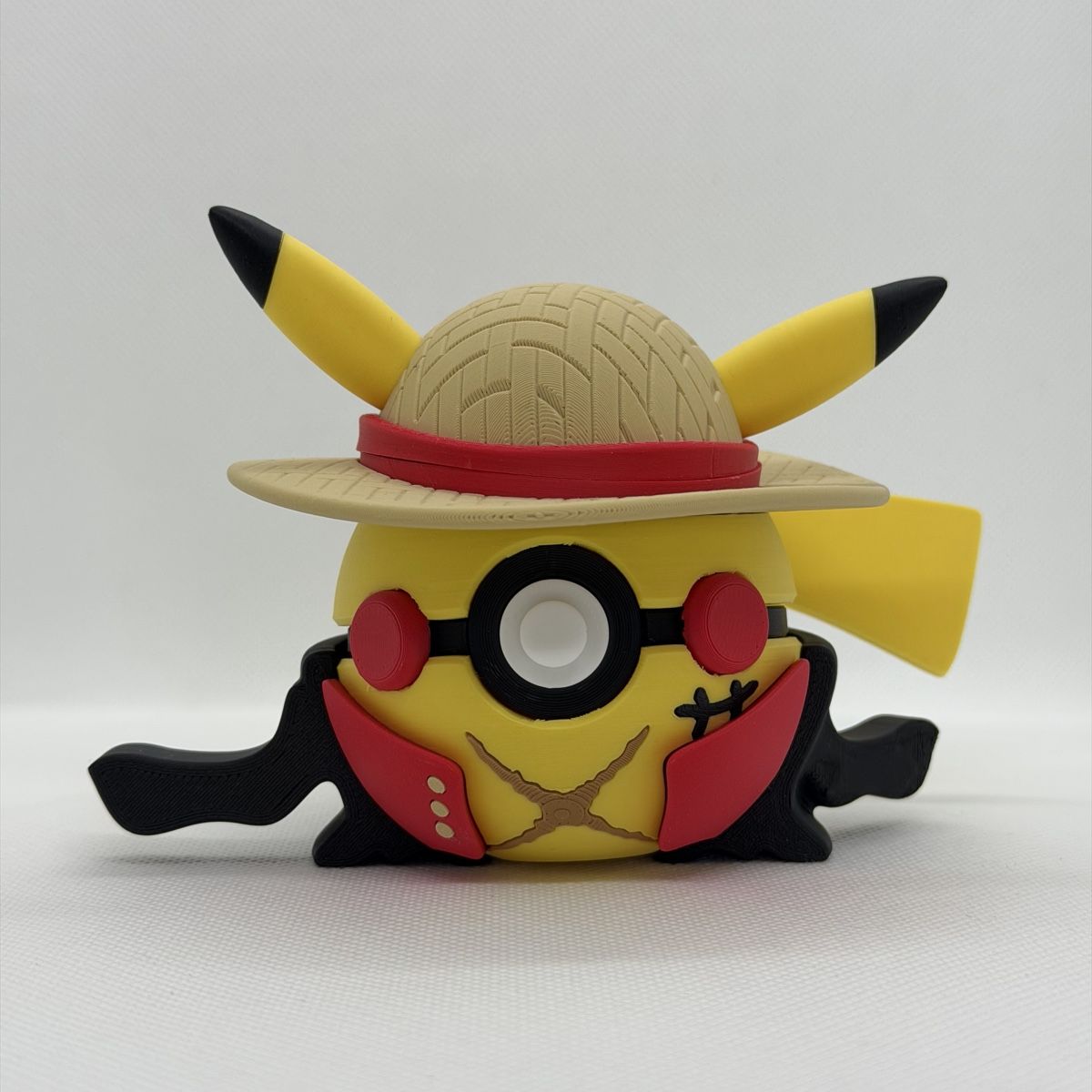 Luffy x Pikachu Pokeball Clicker – 3D Druck Anime Kollab (Neu und ...
