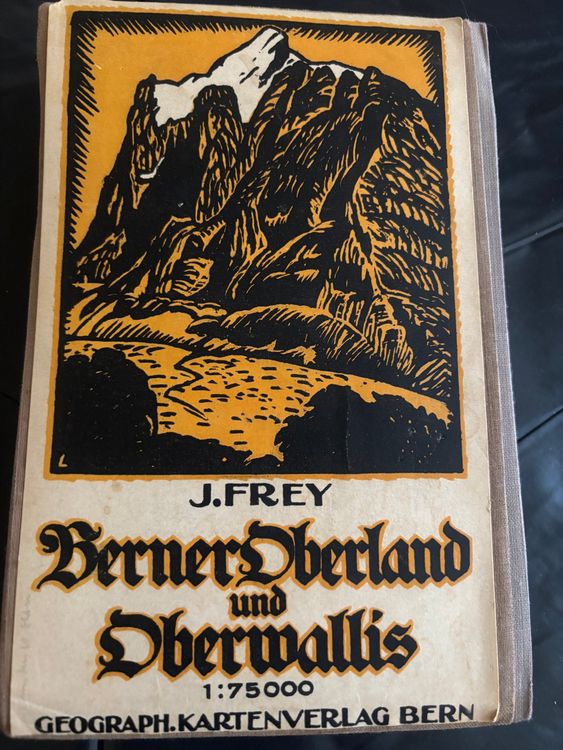 Carte géographique BERN, OBERLAND UND OBERWALLIS, TOP+++++ (D'occasion ...
