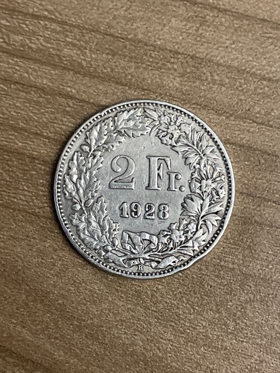 2 Franken Schweiz 1928 Silber | Kaufen auf Ricardo