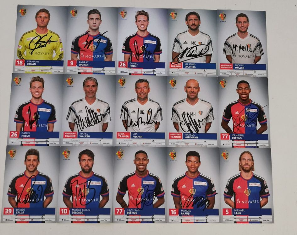 FC Basel Autogrammkarten 15/16 - #3 | Kaufen auf Ricardo