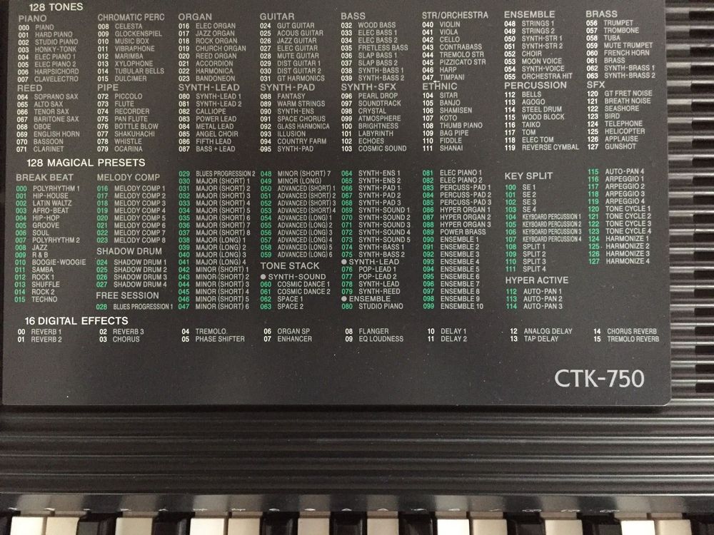 CASIO Keyboard CTK-750 (Gebraucht) in Münchenstein für CHF 80 – mit ...