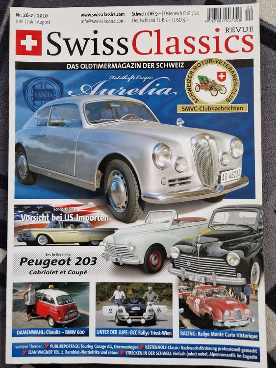 Peugeot 203 Cabi et Coupe Lancia Aurelia Bmw 600 (Gebraucht) in ...