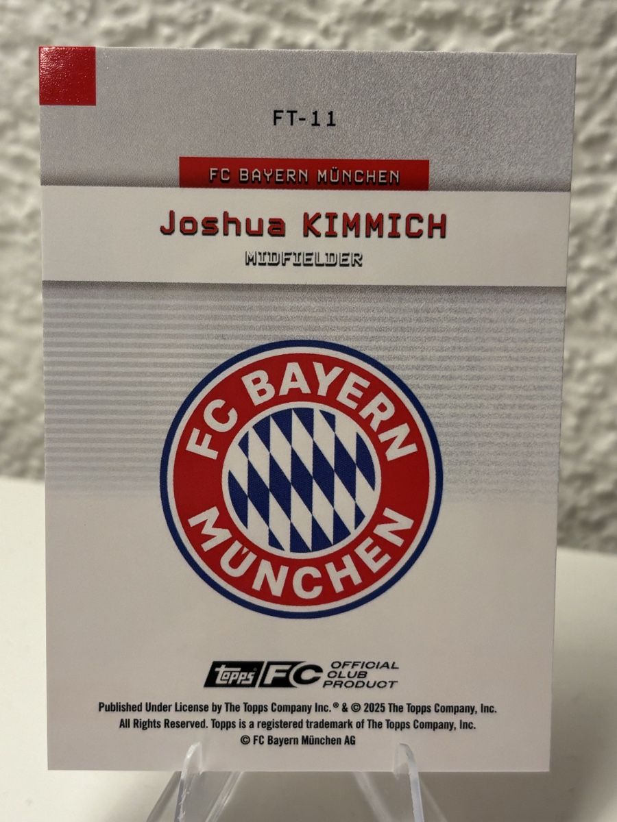Topps FC Bayern München Team Set 25/26 Joshua Kimmich Base (Neu (gemäss ...
