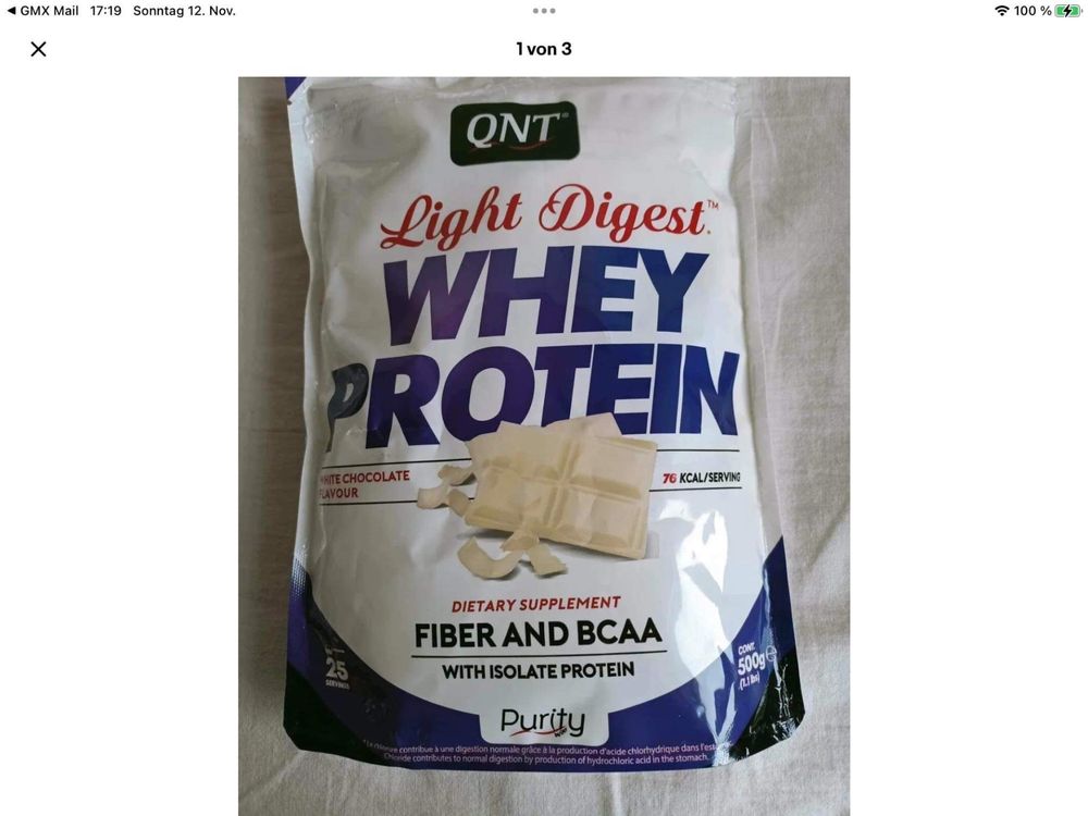 QNT Whey Protein Pulfer (Neu und originalverpackt) in Wangen b. Olten ...
