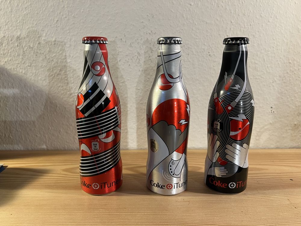 Coca Cola Alu Sammelflaschen Coke iTunes (Neu und originalverpackt) in ...
