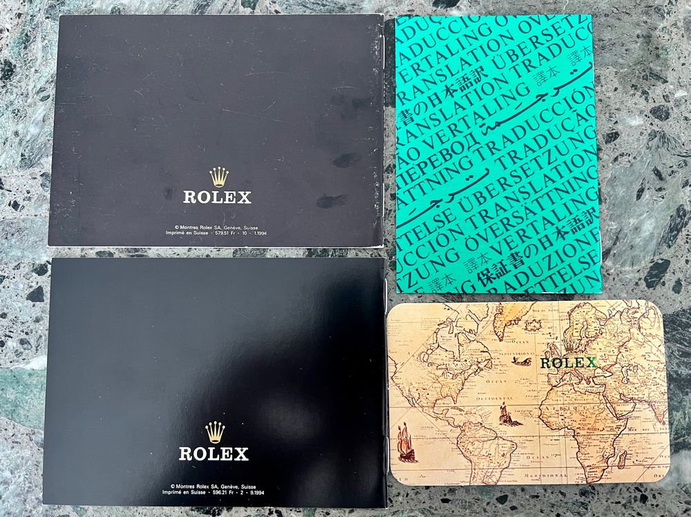 ROLEX Daytona - Full Set of Original Booklets, French, 1994 (Gebraucht ...