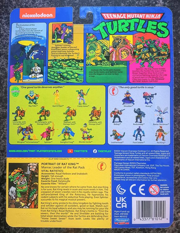 Rat King Action Figur Teenage Mutant Ninja Turtles (Neu und ...
