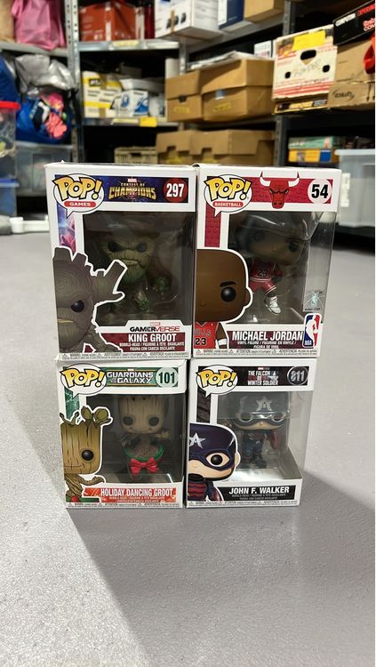 Funko Pop Sammlung: Michael Jordan, Groot & Walker (Neu und ...
