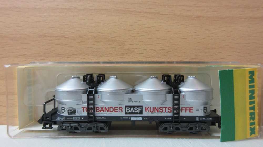 MINITRIX 13586 Silowagen " BASF Tonbänder " neu mit OVP (Neu (gemäss ...