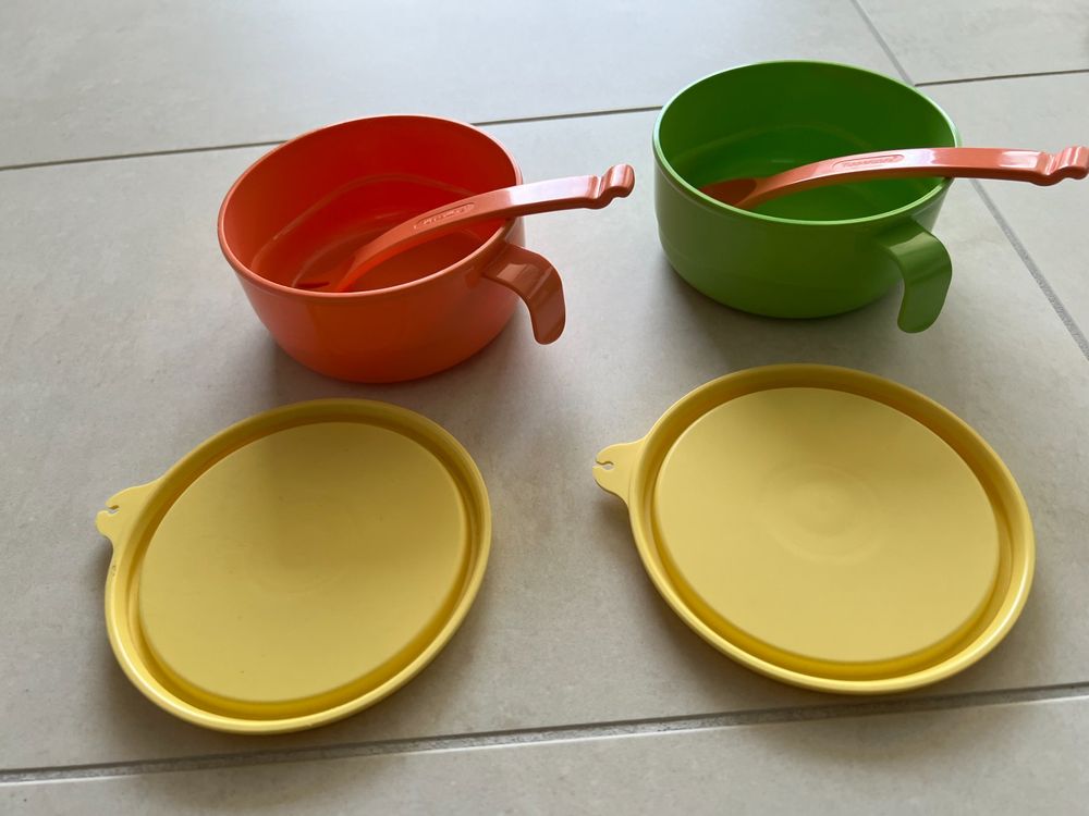 Tupperware TupperCare Füttertassen mit Deckel inkl. Besteck (Gebraucht ...