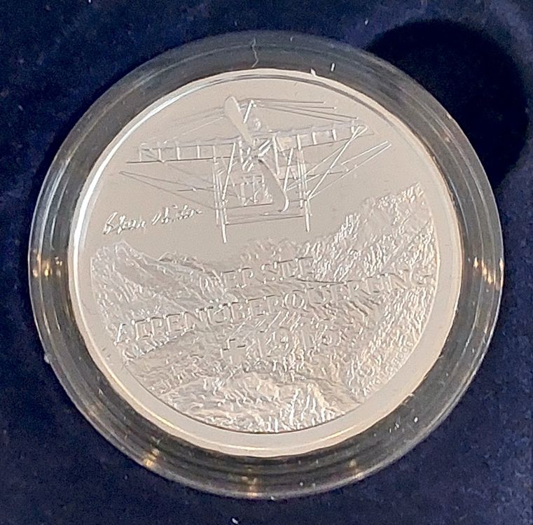 20 Franken 2013 Silber pp Erster Alpenüberflug 1913 Box (Neu (gemäss ...
