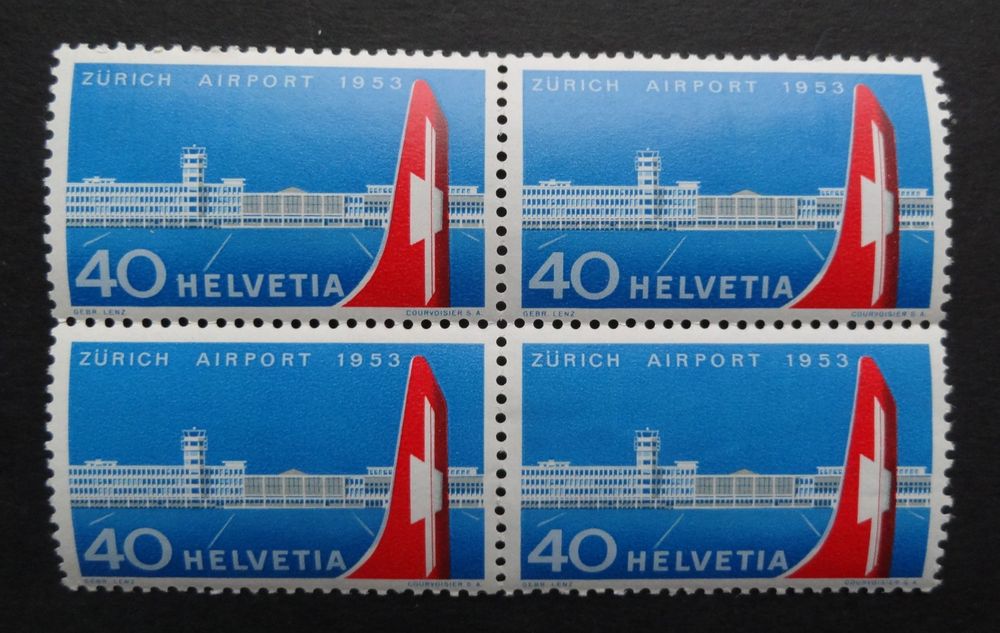 Viererblock Flughafen Zürich 1953 | Kaufen auf Ricardo