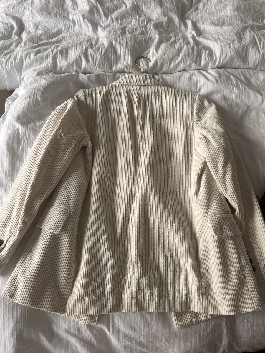 H&M Cord Blazer, Crème, Gr. 34 - Top Zustand (Neu (gemäss Beschreibung ...