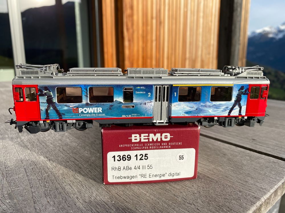 RhB Bemo ABe 4/4 III 55 Bernina TW RE Energie digital | Kaufen auf Ricardo