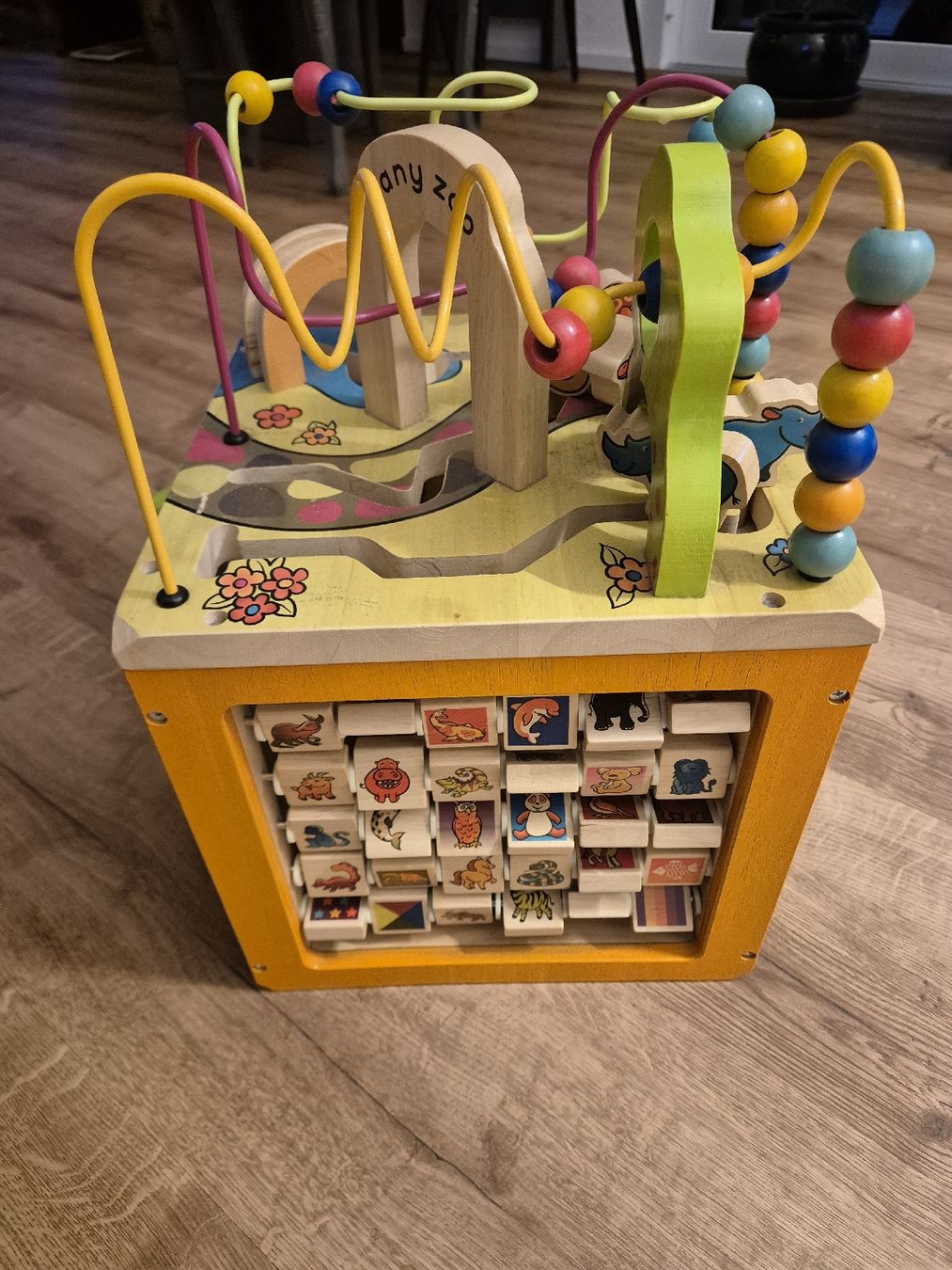 Zany Zoo Activity Cube aus Holz, Motorikwürfel - Top! (Gebraucht) in ...