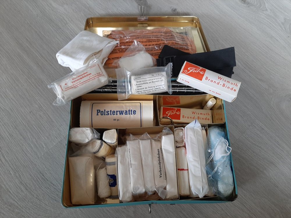 Vintage Oldtimer Erste Hilfe Verbandkasten Friho 50er 60er (Gebraucht ...