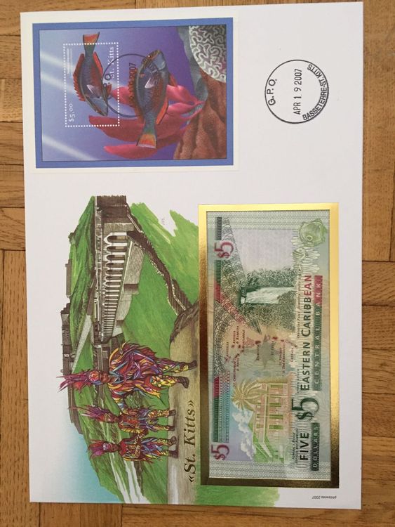 Banknotenbrief St. Kitts (Neu und originalverpackt) in Muralto für CHF 17.5 – mit Lieferung auf ...