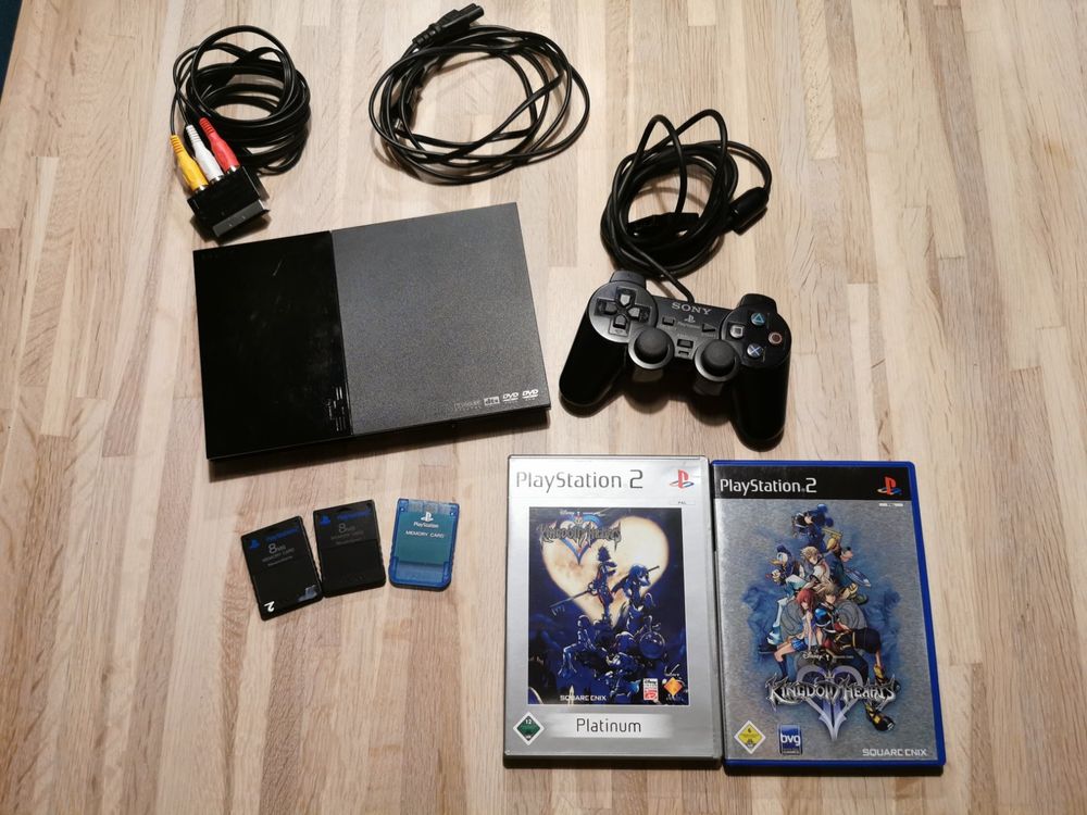 Playstation 2 Slim ink. Kingdomhearts 1 +2 | Kaufen auf Ricardo