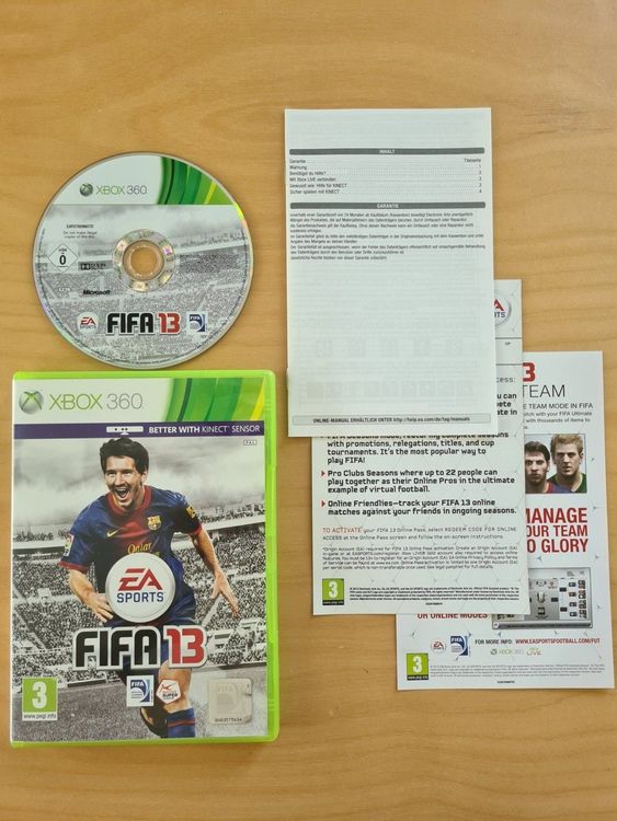 Fifa 13 (Xbox 360) (Gebraucht) in Oberwil BL für CHF 3 – mit Lieferung auf Ricardo kaufen