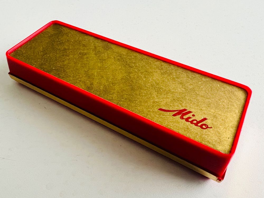 MIDO original vintage long red/gold watch box (Gebraucht) in Mont-sur ...