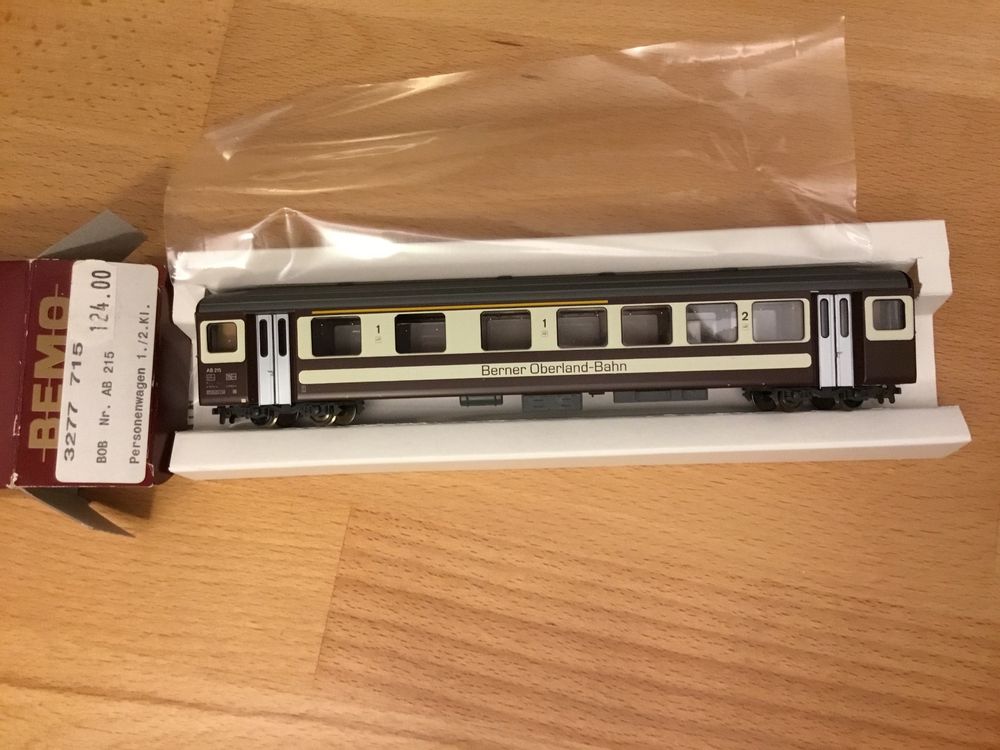 Bemo BOB Berner Oberland Bahnen 2 Wagen (1x B 252 1x AB 215) (Gebraucht ...