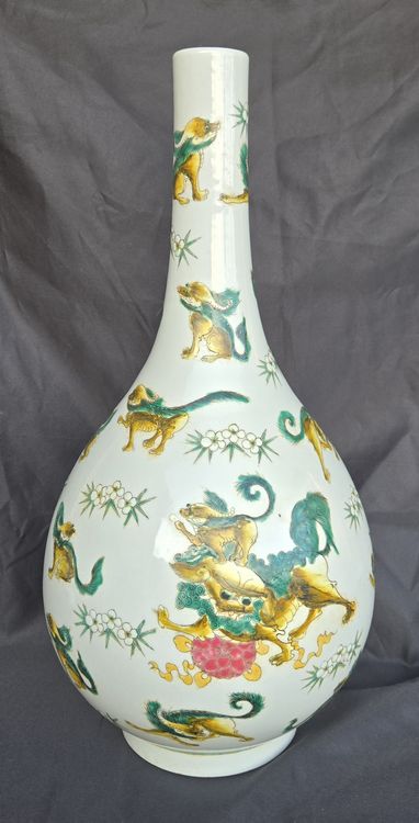 Antik Chinesische Porzellanvase 46cm handbemalt emailliert (Gebraucht) in Mönthal für CHF 311 ...