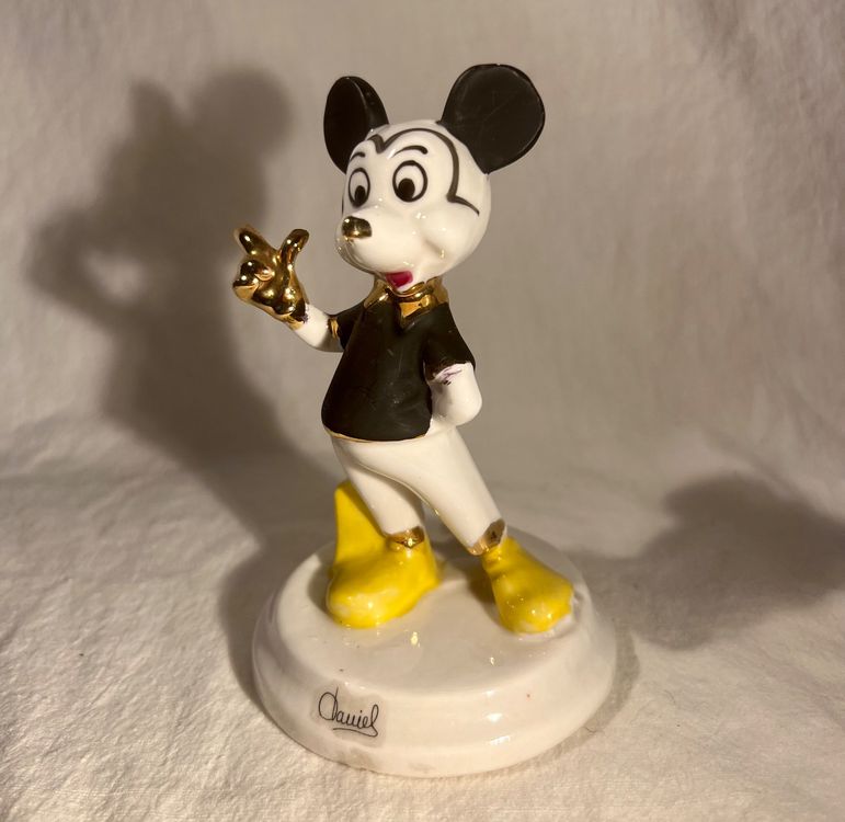 Figurine Mickey Mouse, porcelaine, peint main, vintage | Kaufen auf Ricardo
