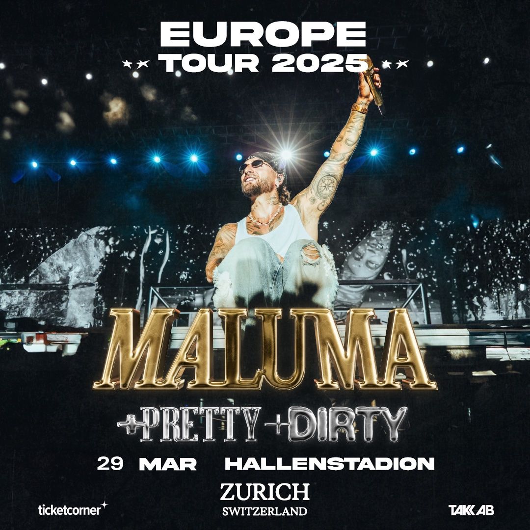 Maluma Konzertticket Zürich Hallenstadion 2025 | Acheter sur Ricardo