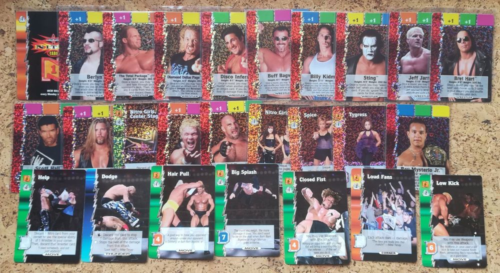 18 Rare Foil WCW Nitro Goldberg Rey Mysterio NWO Sting WWE (Gebraucht ...