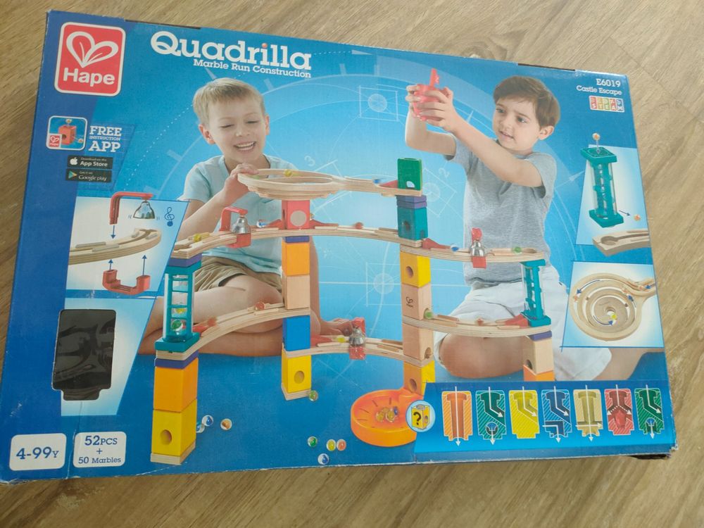 Quadrilla Murmelbahn Kugelbahn aus Holz (Gebraucht) in für CHF 20 – nur ...