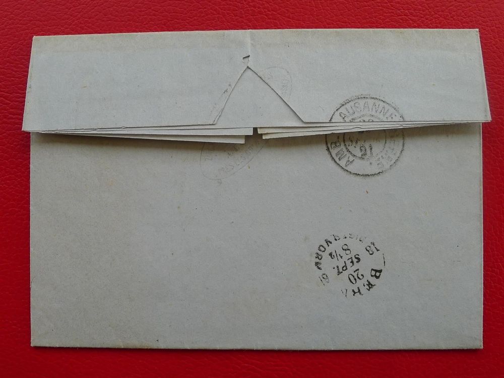 1865, LUXUS-Beleg von NYON mit Fingerhut-Stempel auf Nr.31 ! (Gebraucht ...