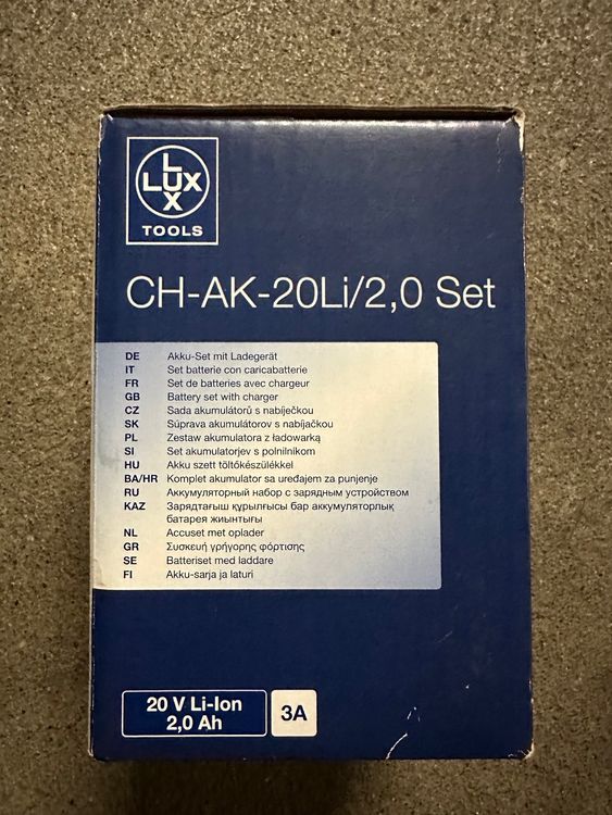 LUX TOOLS - AKKU Set mit Ladegerät - NEU | Kaufen auf Ricardo