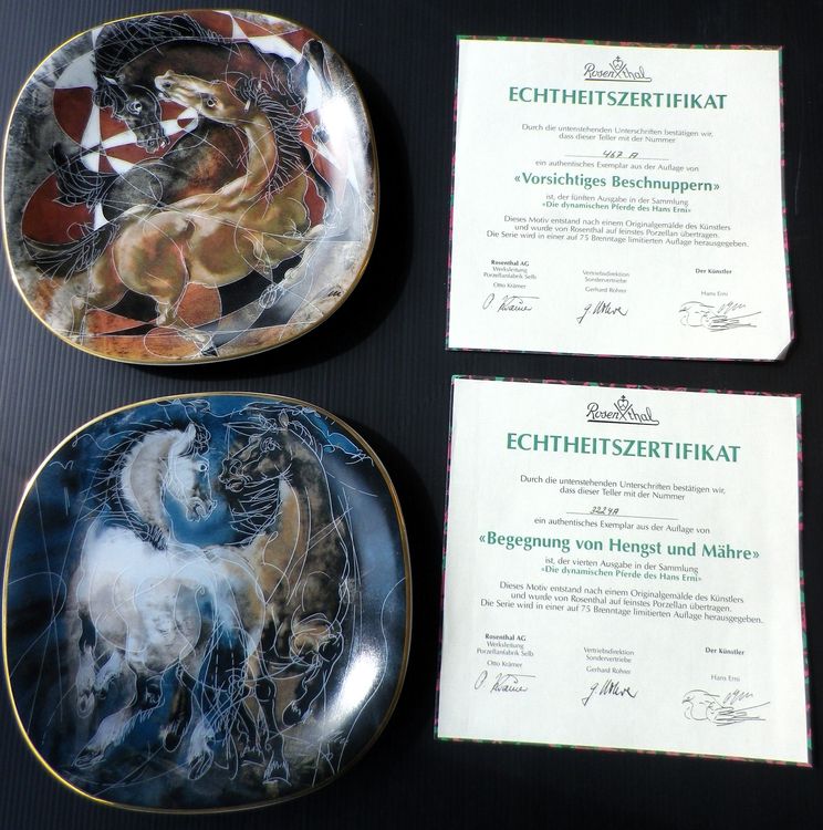 Kompl. 10 teiliges Set von Hans Erni Die dynamischen Pferde (Gebraucht) in Basel für CHF 50 ...