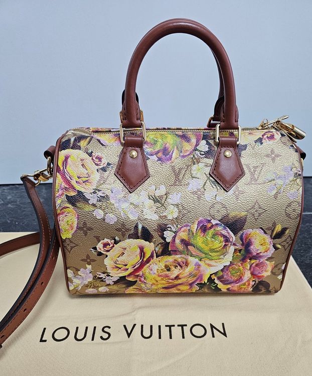 LOUIS VUITTON Speedy 25 Limited Edition Garden Gold Rosen (Neu (gemäss Beschreibung)) in ...