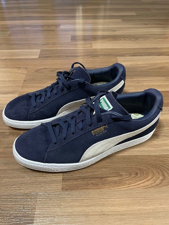 PUMA SUEDE CLASSIC - PEACOAT/WHITE (8.5) | Kaufen auf Ricardo