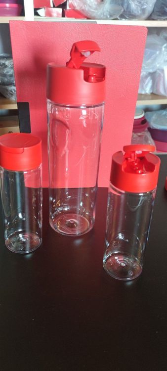 Tupper Clear Set (3) neu für Essig und Öl und Salat Sosse (Neu und ...