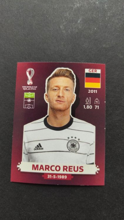 Panini Qatar 2022 | GER 18 / Marco Reus (Neu (gemäss Beschreibung)) in ...