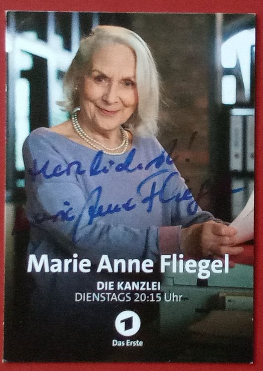 Marie Anne Fliegel Autogramm signiert Fotopostkarte 10x15cm (Gebraucht ...