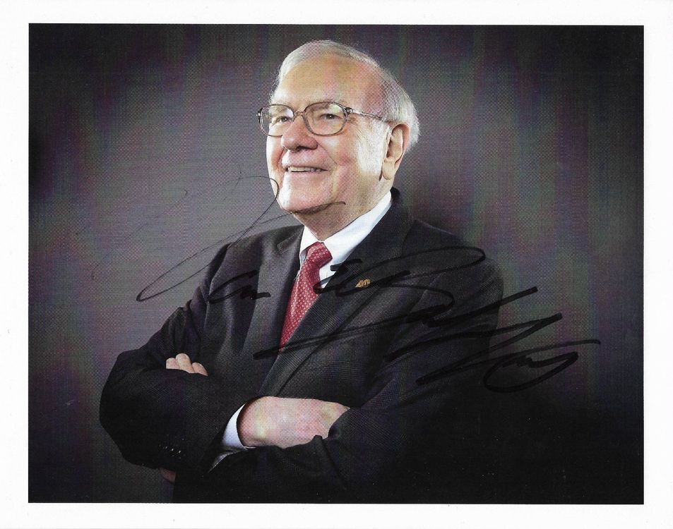 WARREN BUFFETT - handsigniert (20 x 25cm) mit Zertifikat COA | Kaufen ...