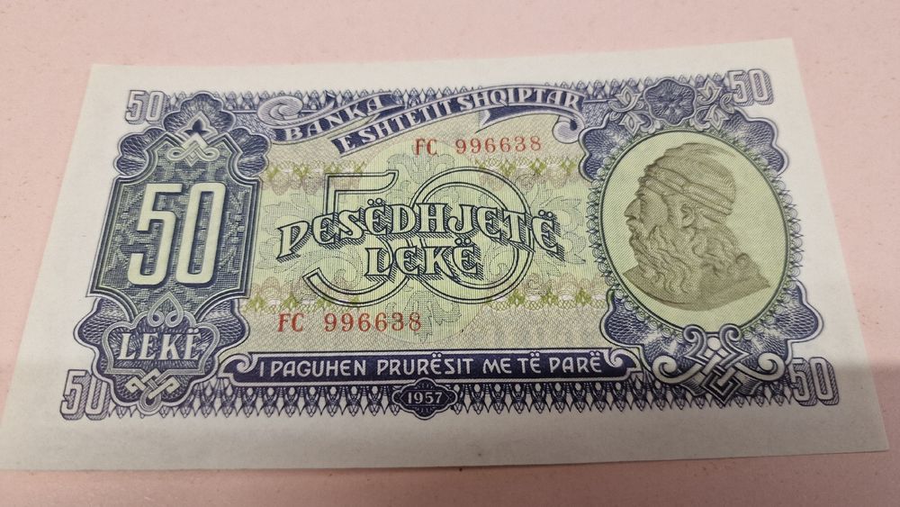 Seltene 50 Lek Banknote Albanien 1957 | Kaufen auf Ricardo