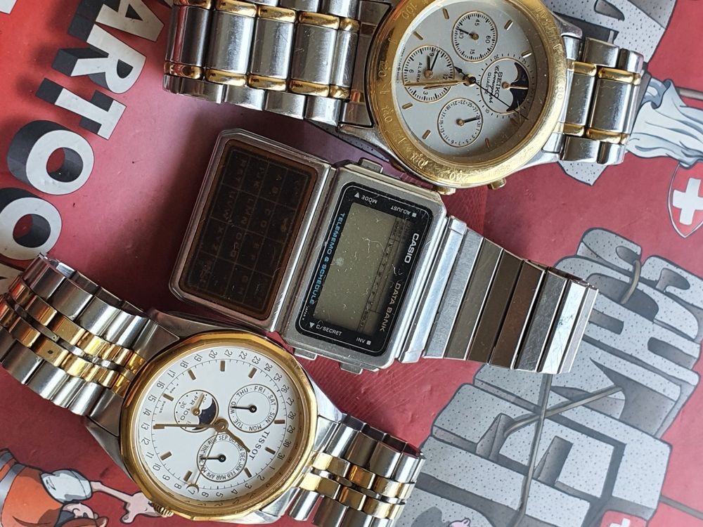 21 Lot Seiko, Casio Tissot Mondphasen, Chronograph, Rechner (Gebraucht) in Muri AG für CHF 96 ...
