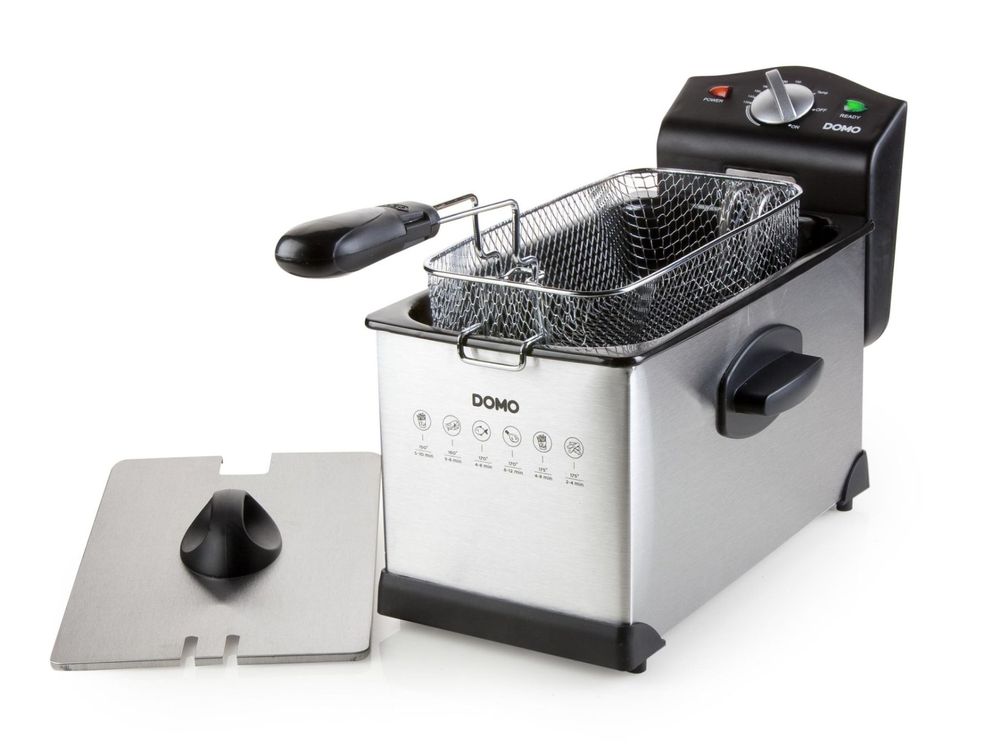Domo Fritteuse "Cool Zone", Edelstahl, Silberfarben/ Schwarz | Kaufen ...